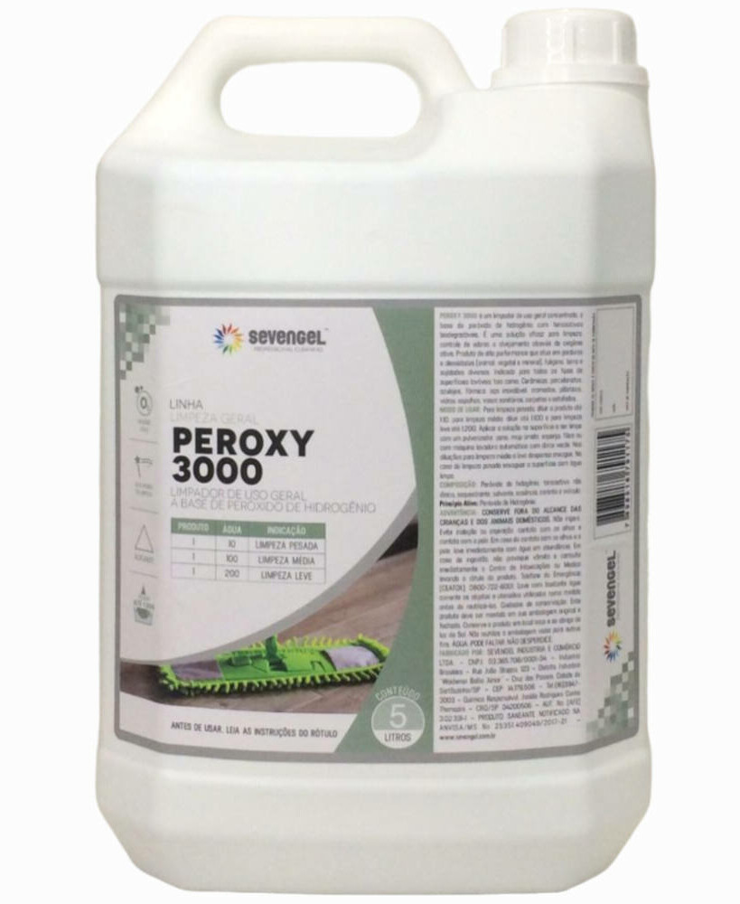 Limpador Peroxy 3000 5L Sevengel | PLASTIPEL EMBALAGENS