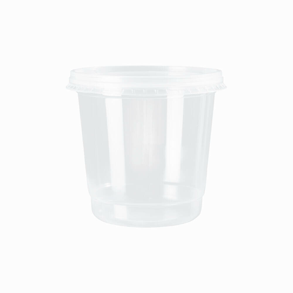 Kit Redondo Pote Tampa 750ml Cristalcopo | PLASTIPEL EMBALAGENS