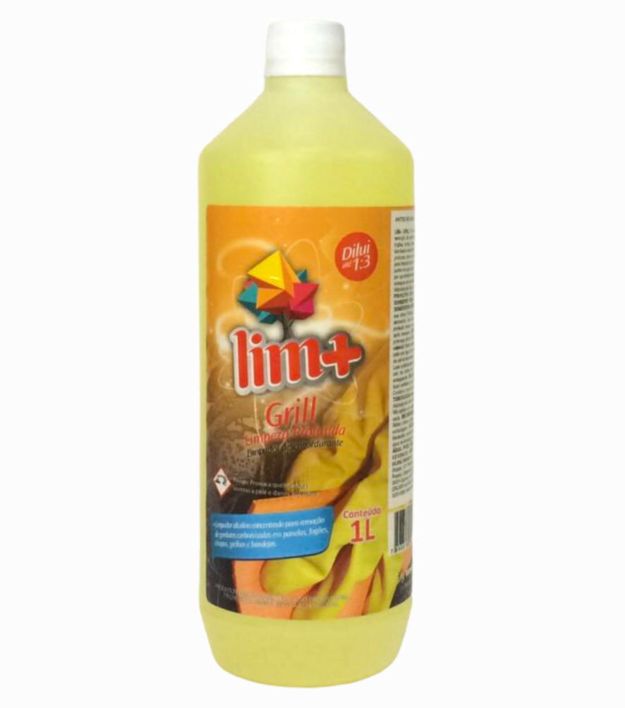 Limpador Desengordurante Grill 1L Lim+ | PLASTIPEL EMBALAGENS