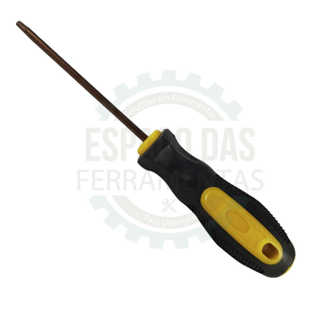 CHAVE TORQUE COM CABO TIPO FENDA F10 - TORX T10 | ESPAÇO DAS FERRAMENTAS