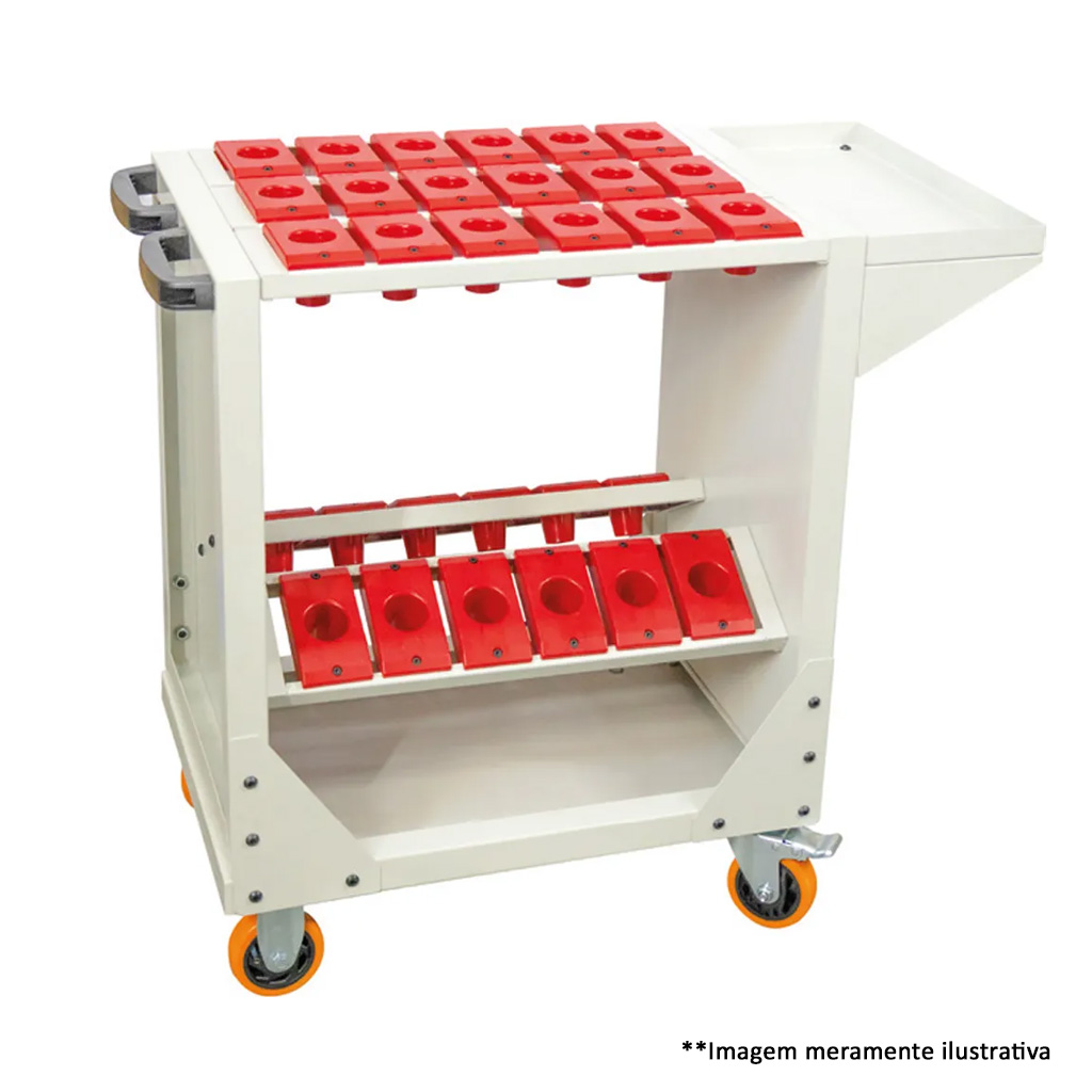 SUPORTE PARA TRANSPORTE DE FERRAMENTAS BT40 (30 CONES) COR BRANCA TC ...