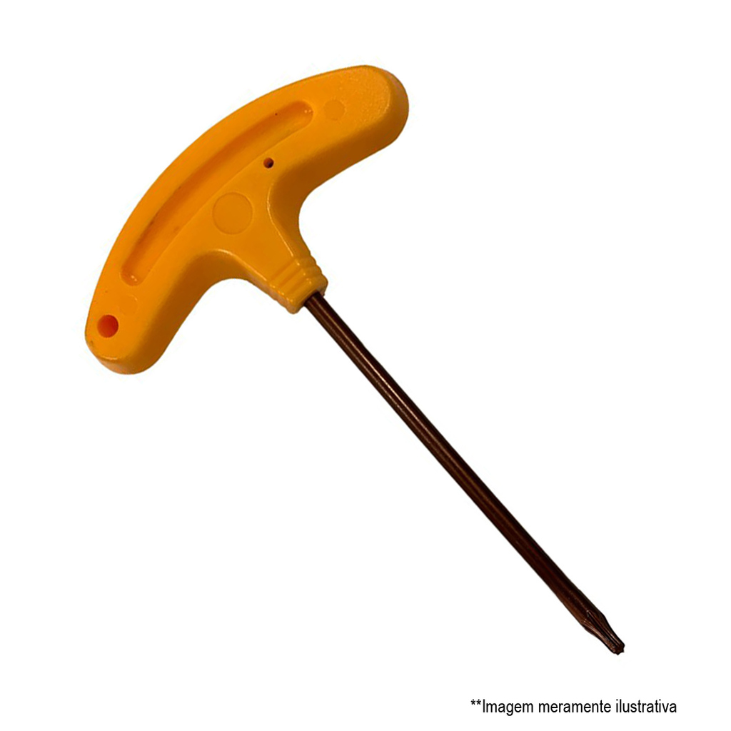 CHAVE TORQUE COM CABO TIPO T T15 - TORX T15 | ESPAÇO DAS FERRAMENTAS