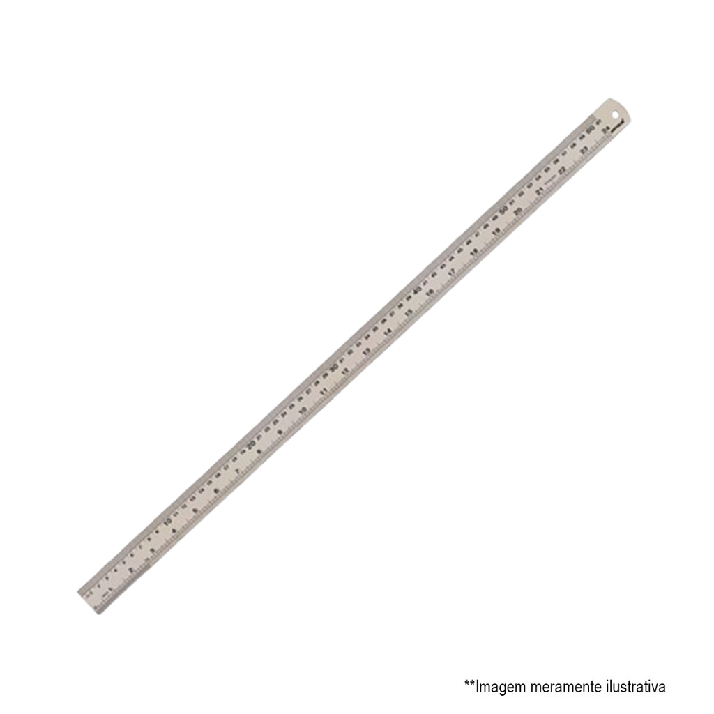 ESCALA DE AÇO INOXIDÁVEL GRADUADAS CAPACIDADE 0300MM/12 (600.004) KING ...
