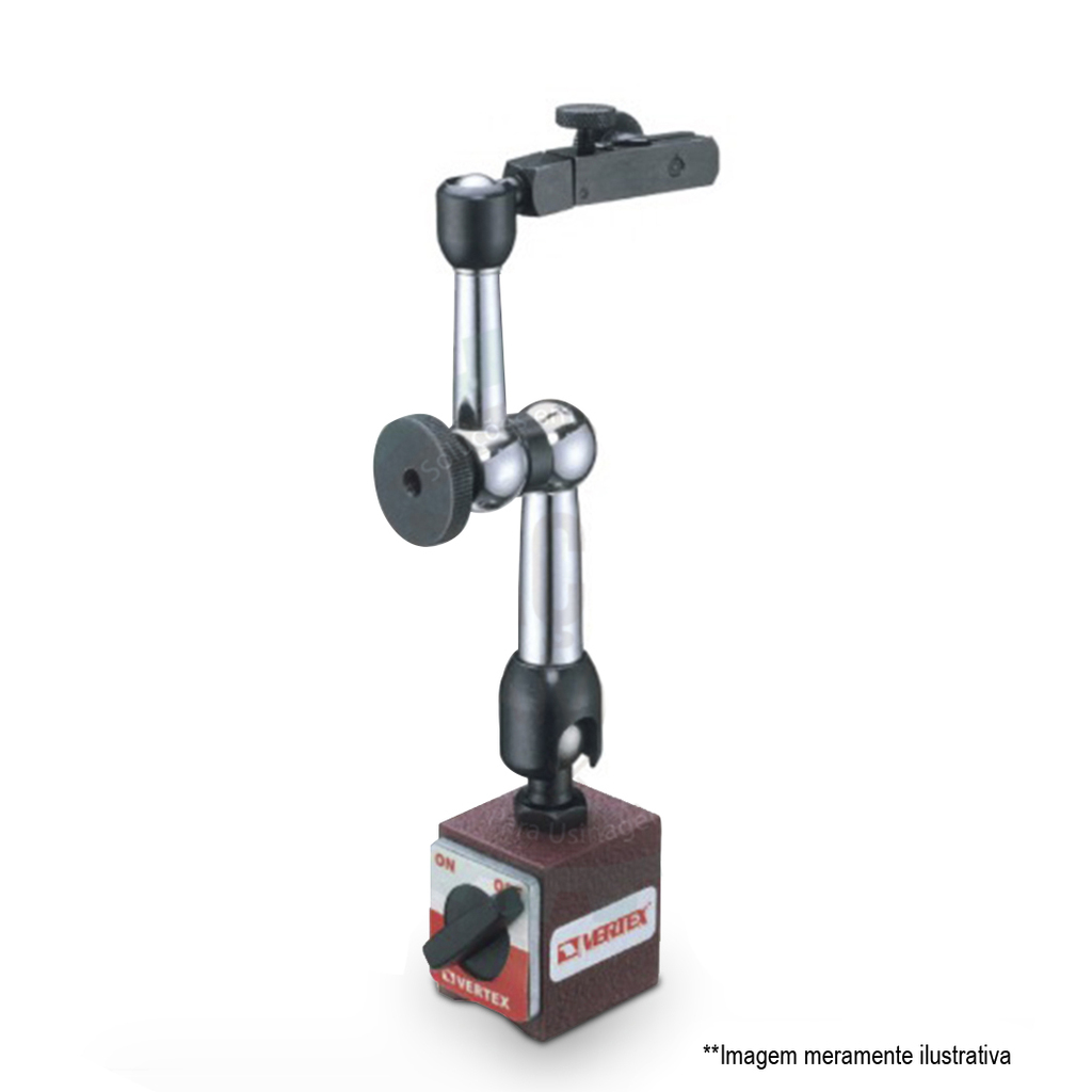 MINI BASE MAGNÉTICA ARTICULÁVEL PARA RELÓGIOS HASTE 135MM FORÇA ...